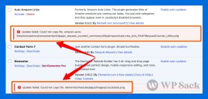 Fix Error: "Update Failed: Could Not Copy File." In WordPress | WPSack